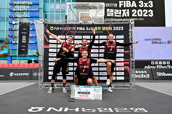 리투아니아 라우돈바리스팀, 'NH농협은행 FIBA 3x3 홍천 챌린저 2023' 우승