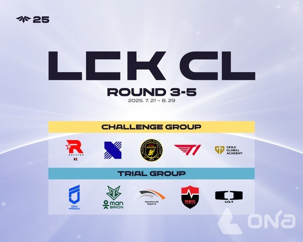 2025 LCK CL, ‘챌린지·트라이얼 그룹’ 체제로 21일 정규 시즌 3R 시작